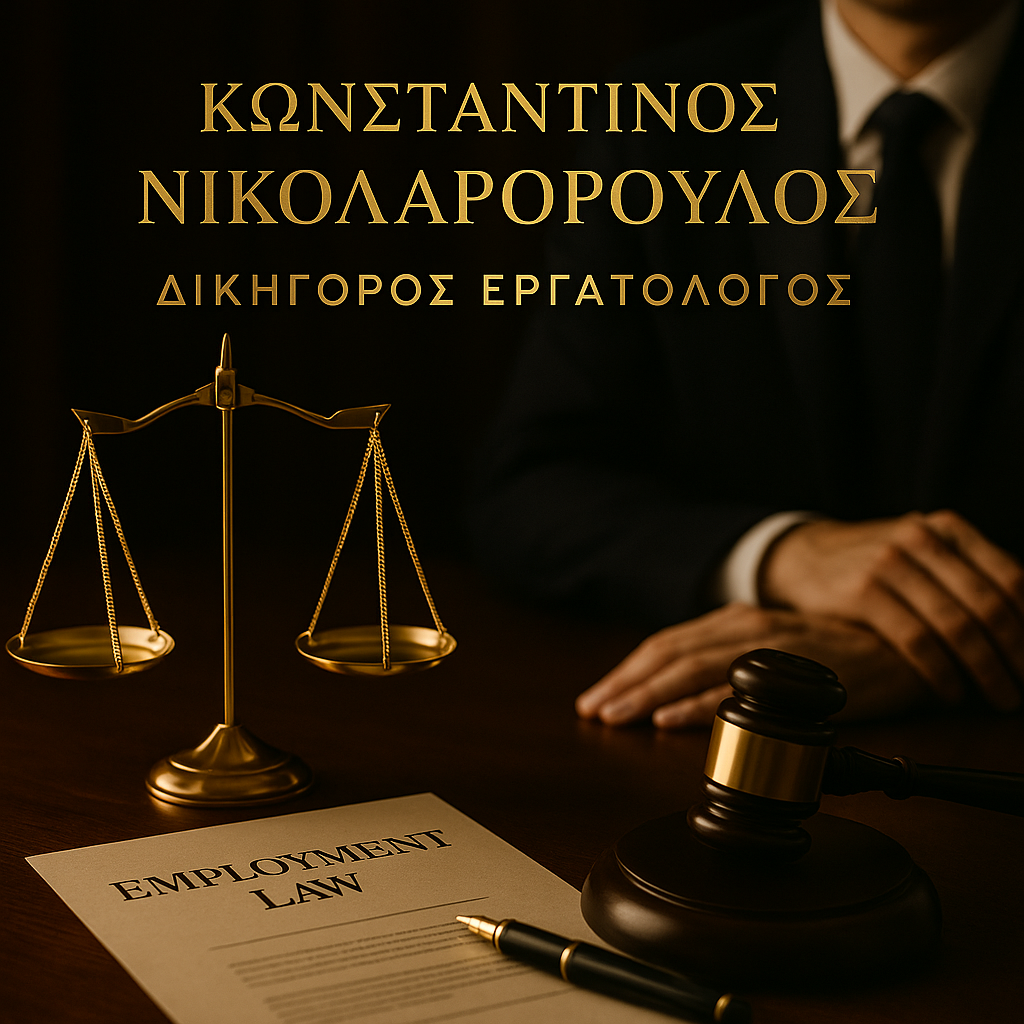 Δικηγόρος Εργατολόγος Αθήνα - Nikolaropoulos Law